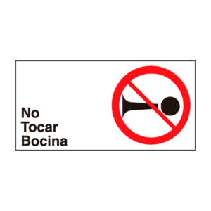 Letrero No Tocar Bocina: Seguridad y Normativa | Letreros Caperuso
