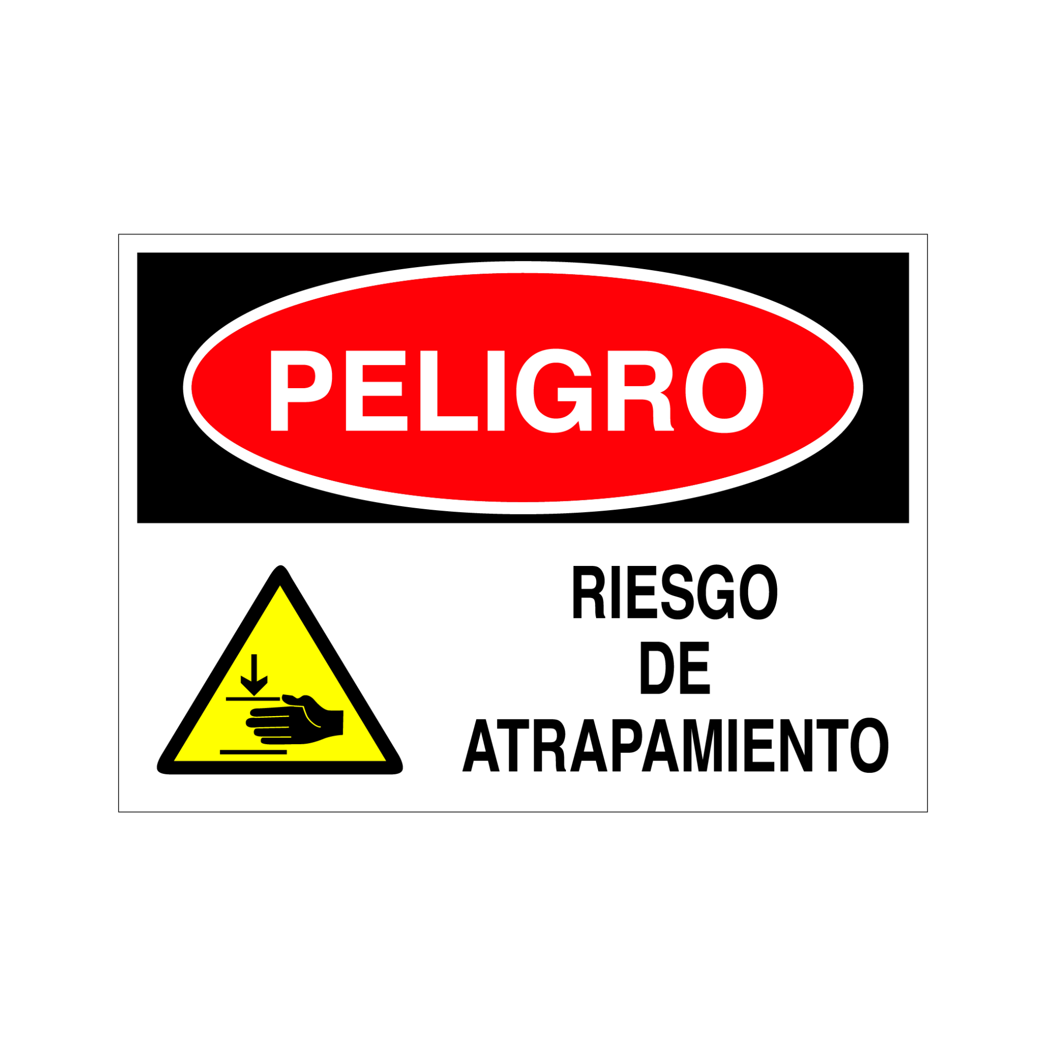Letrero de Peligro: Riesgo de Atrapamiento: Seguridad y Normativa ...