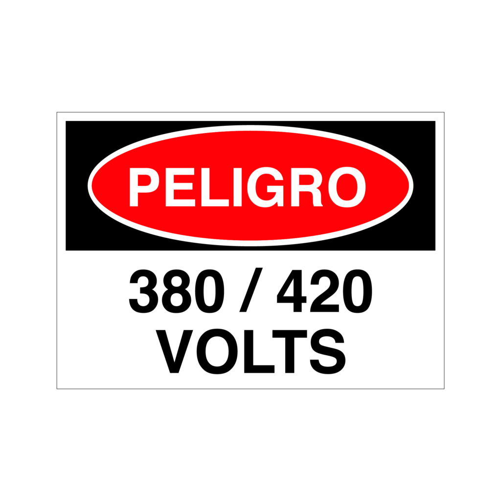 Letreros de Peligro Industrial | Alto Voltaje y Riesgo Químico ...
